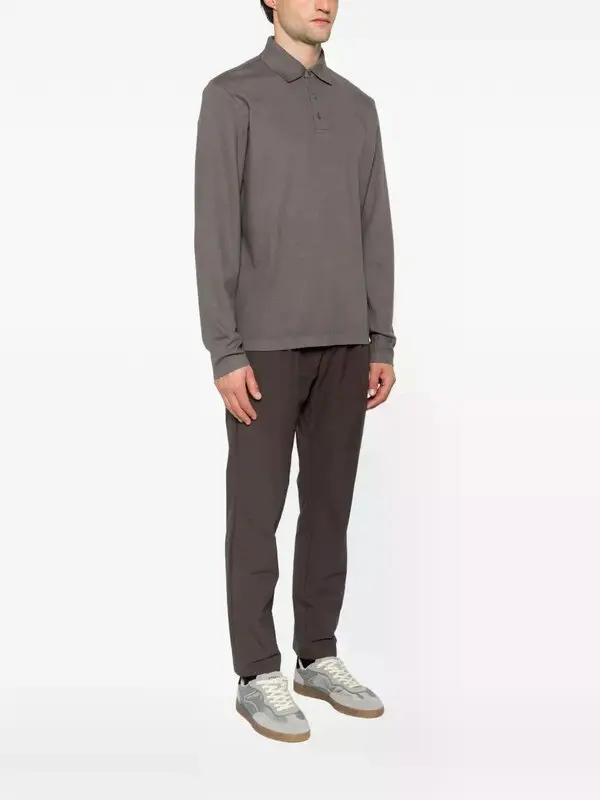Herno Long-sleeve Polo Shirt - Grey