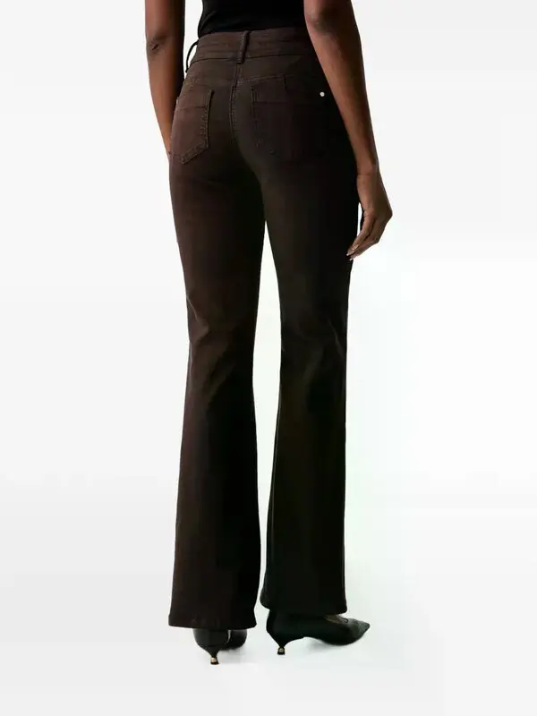 MORGAN Button-embellished Flared Jeans