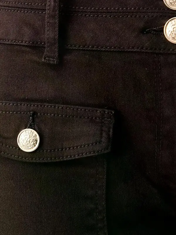 MORGAN Button-embellished Flared Jeans