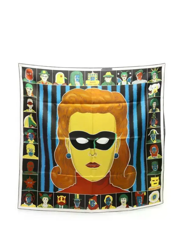 Hermès 2020s Dress Code Silk Scarf - Black