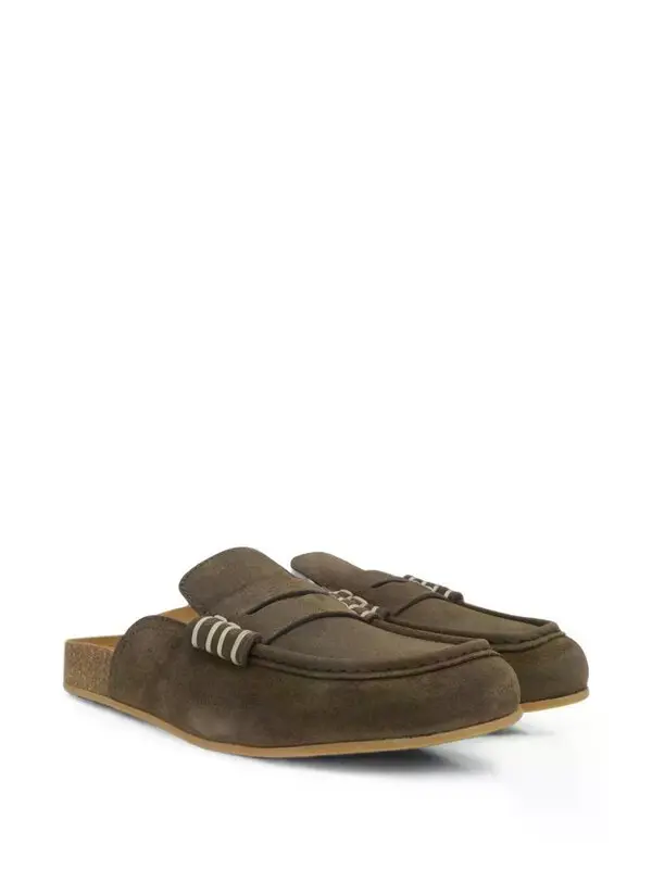 JW Anderson Stitch-detail Suede Mules