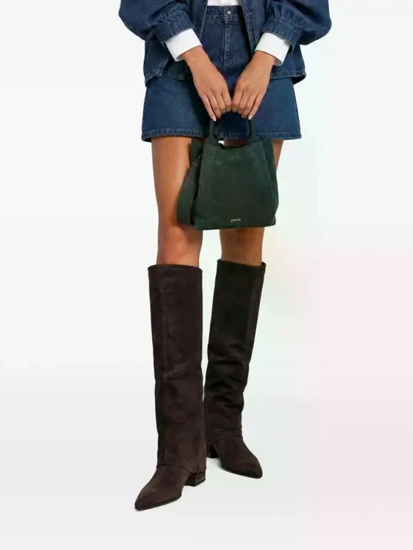 POCHE PARIS Izme Pointed-toe Gaiter-style Boots