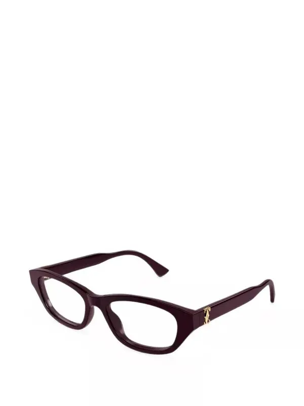Cartier C De Cat-eye Glasses - Purple