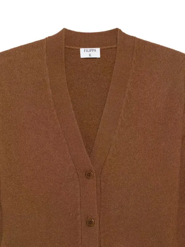 Filippa K Hourglass Felted V-neck Button-up Cardigan