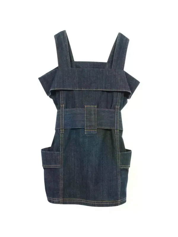 LOUIS VUITTON 2010s Belted Denim Mini Dress