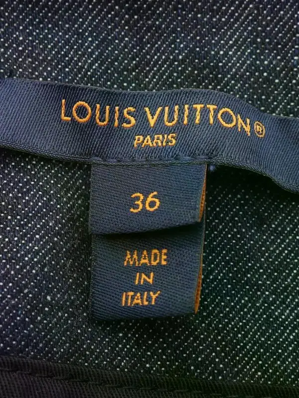 LOUIS VUITTON 2010s Belted Denim Mini Dress