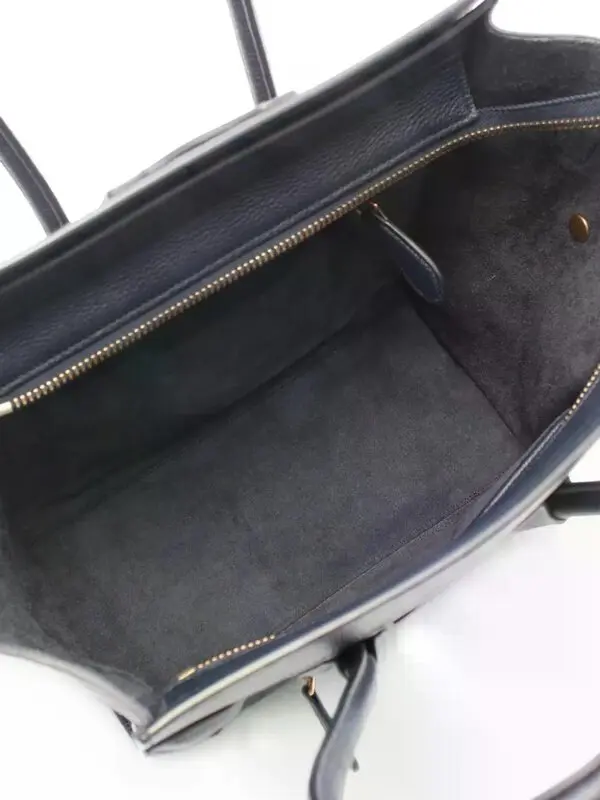Celine 2000s Micro Luggage Tote Bag - Blue