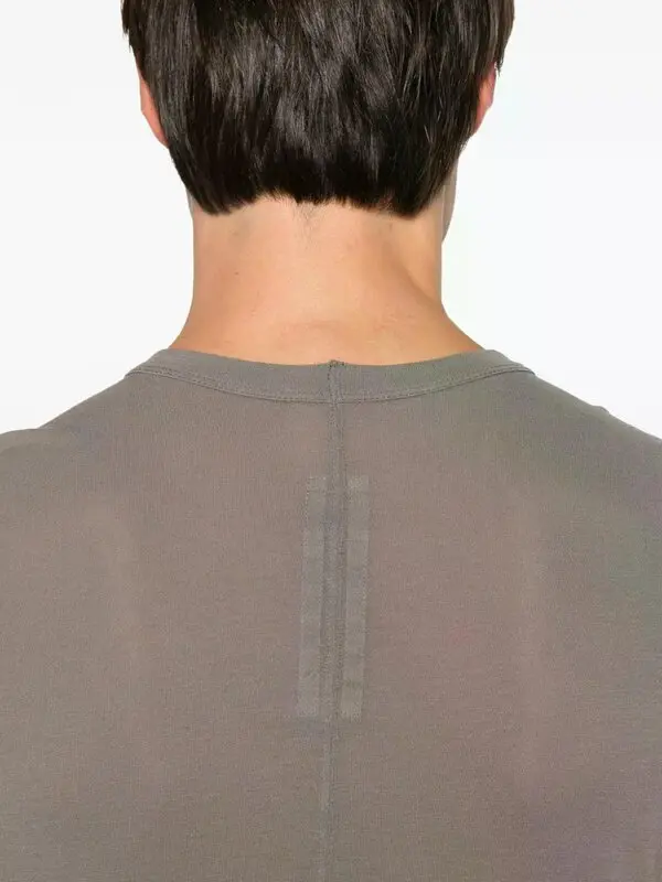 Rick Owens Longline Ribbed-cuff T-shirt - Grey