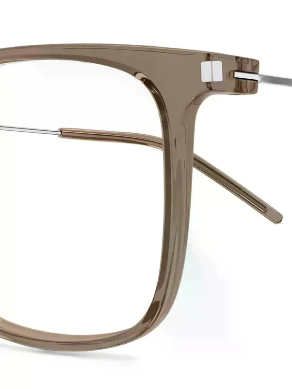 Saint Laurent Rectangle-frame Glasses - Neutrals