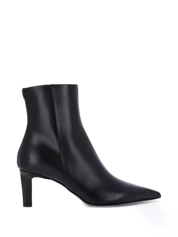 JIMMY CHOO Frankie Leather Ankle Boots - Black