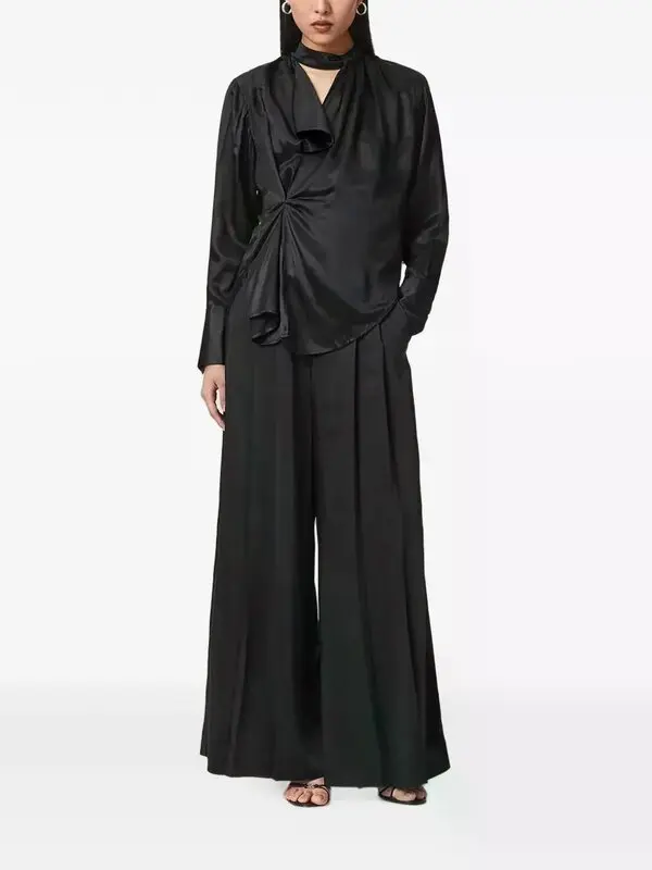 ALLSAINTS Twist-detail Satin Blouse