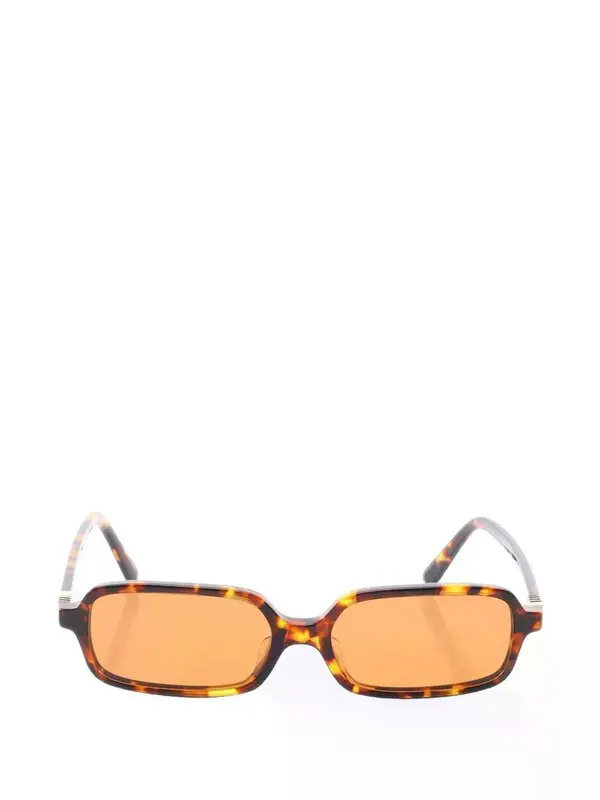 Miu Miu 2010s Tortoiseshell-effect Sunglasses - Brown