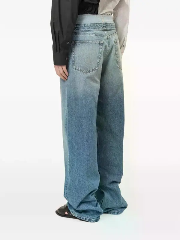 MAISON MARGIELA Deconstructed Raw-waistband Jeans