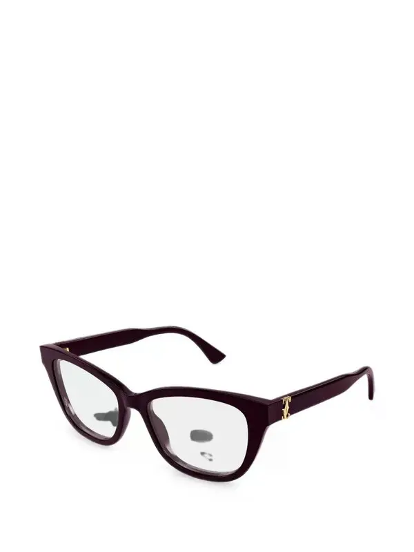 Cartier Logo-plaque Cat-eye Glasses