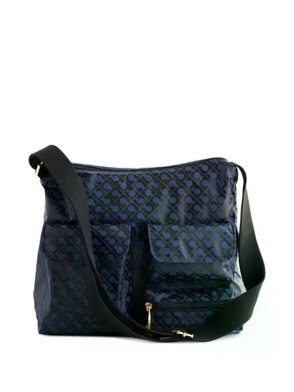 GHERARDINI Monogram-print Shoulder Bag - Blue