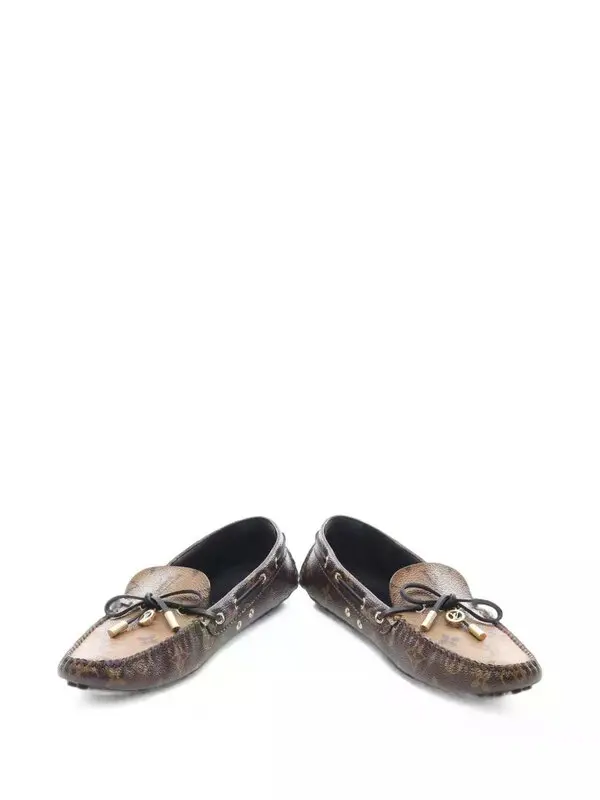 LOUIS VUITTON 2020 Gloria Line Monogram Canvas Driving Shoes
