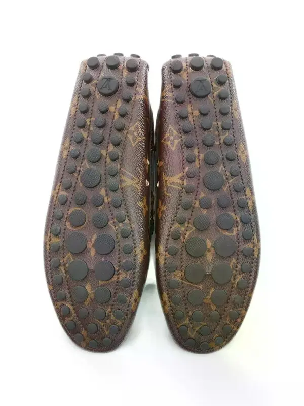 LOUIS VUITTON 2020 Gloria Line Monogram Canvas Driving Shoes
