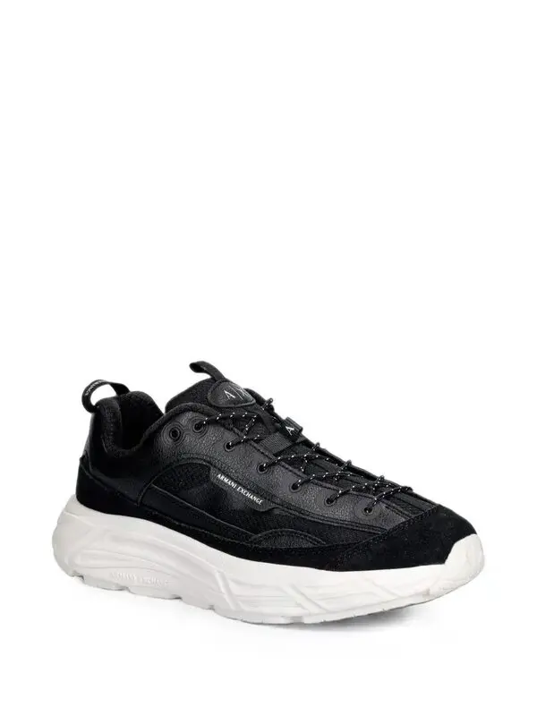 Armani Exchange Logo-patch Panelled Sneakers