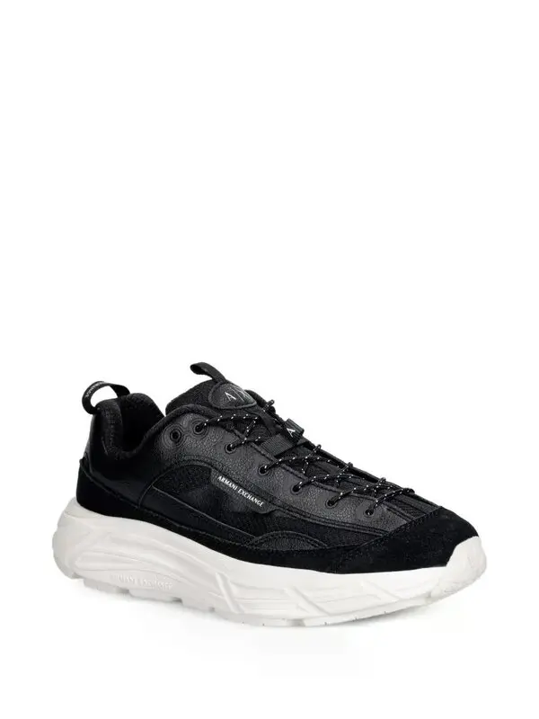 Armani Exchange Logo-patch Panelled Sneakers
