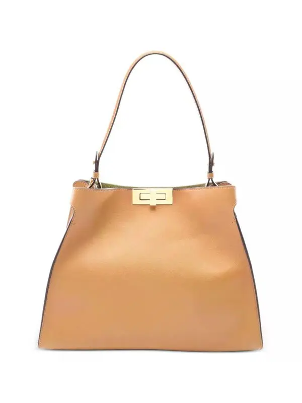 Fendi 2010s Medium Way Leather Tote Bag - Neutrals