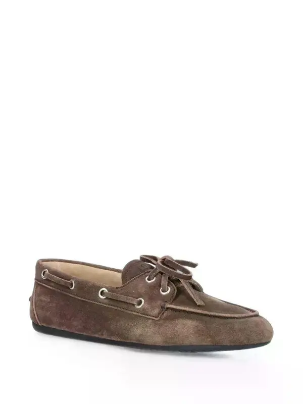 Miu Miu Suede Boat Loafers