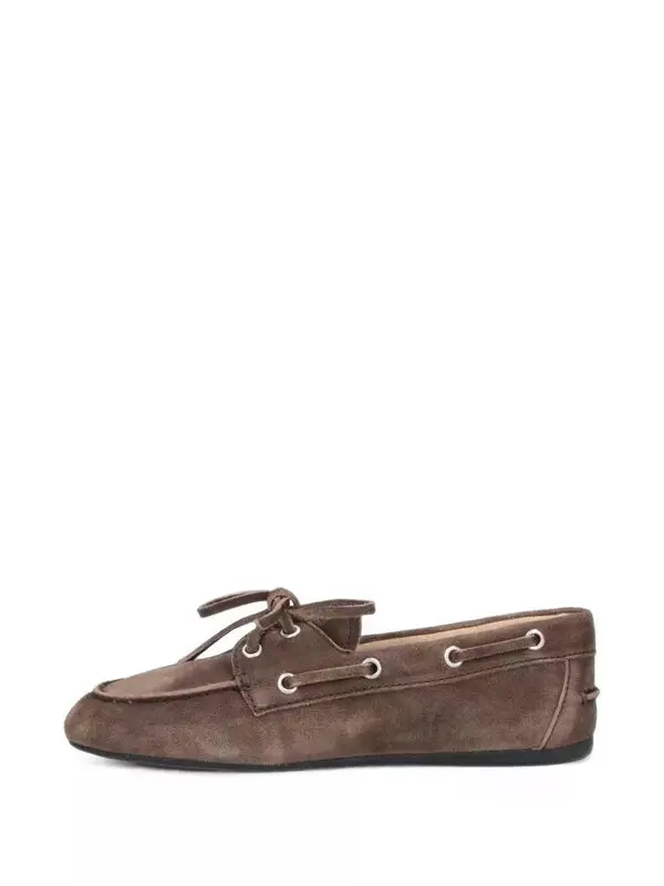 Miu Miu Suede Boat Loafers