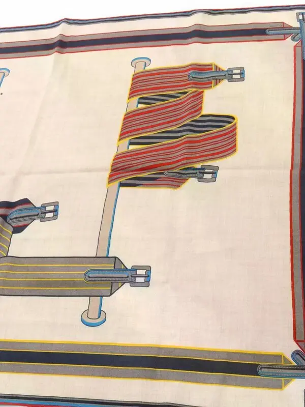 Hermès 2010s Lettres Equestres Shawl