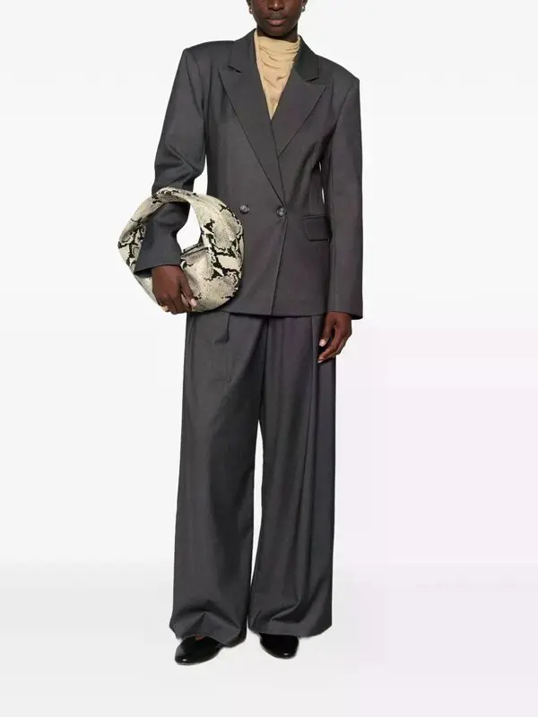 PHILIA LOFT Pleated Wide-leg Trousers