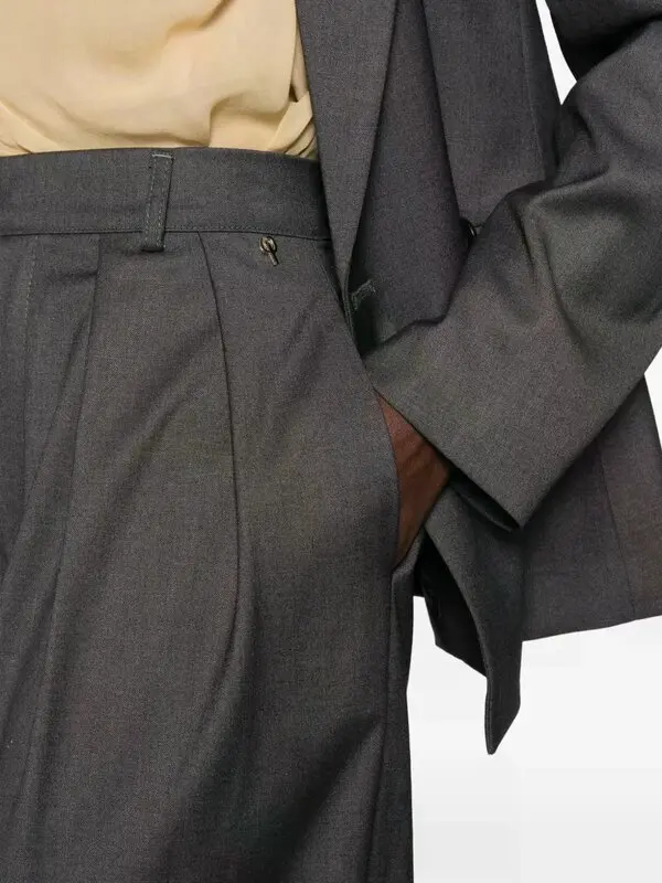 PHILIA LOFT Pleated Wide-leg Trousers