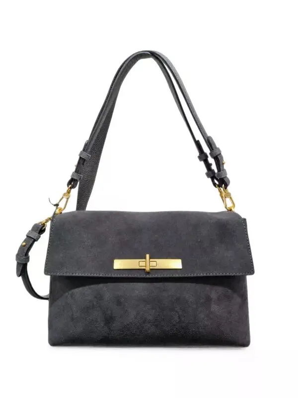 POCHE PARIS Torba Suede Twist-lock Shoulder Bag