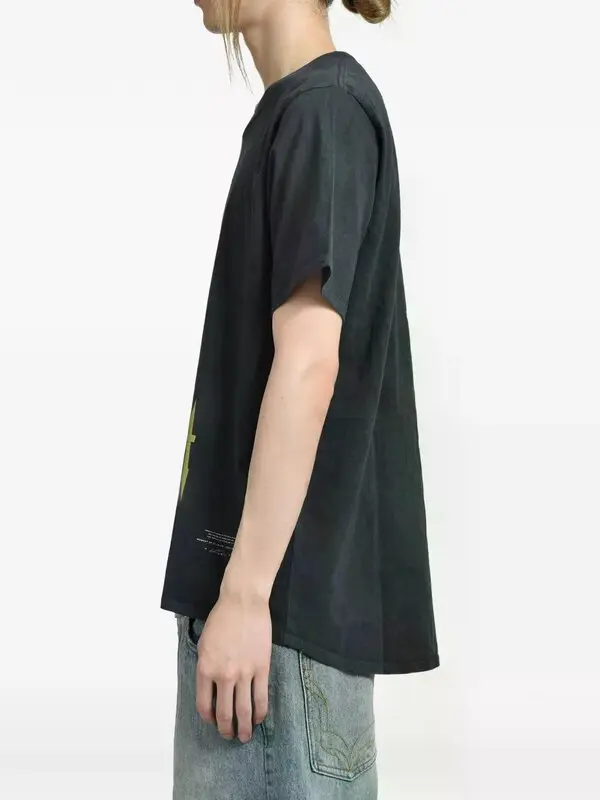 JUN/NAKAYAMA Nun Graphic-print Washed-effect T-shirt