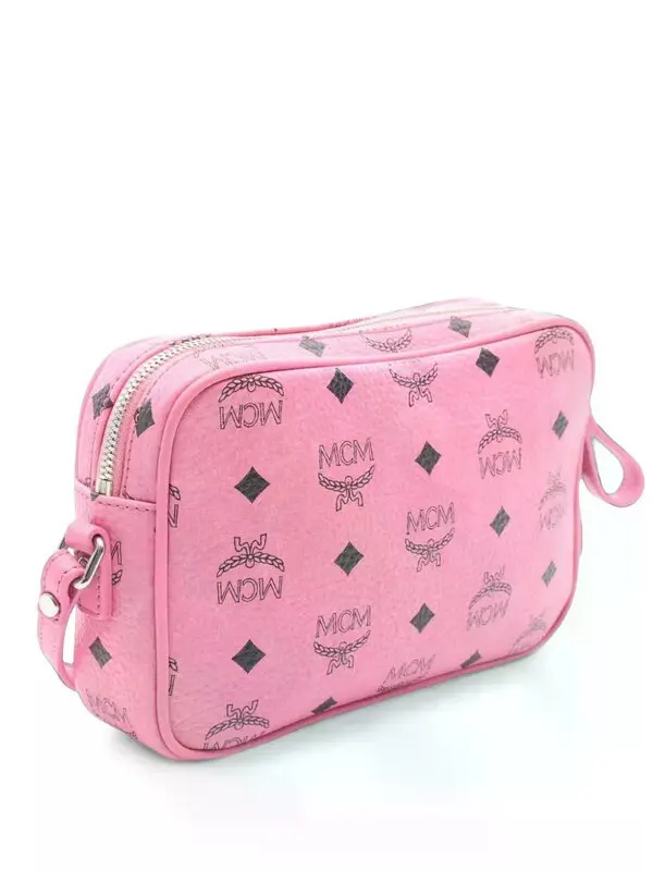 Mcm 2010s Visetos Shoulder Bag - Pink