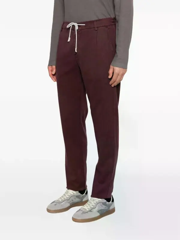 Eleventy Drawstring Pleated Trousers - Purple