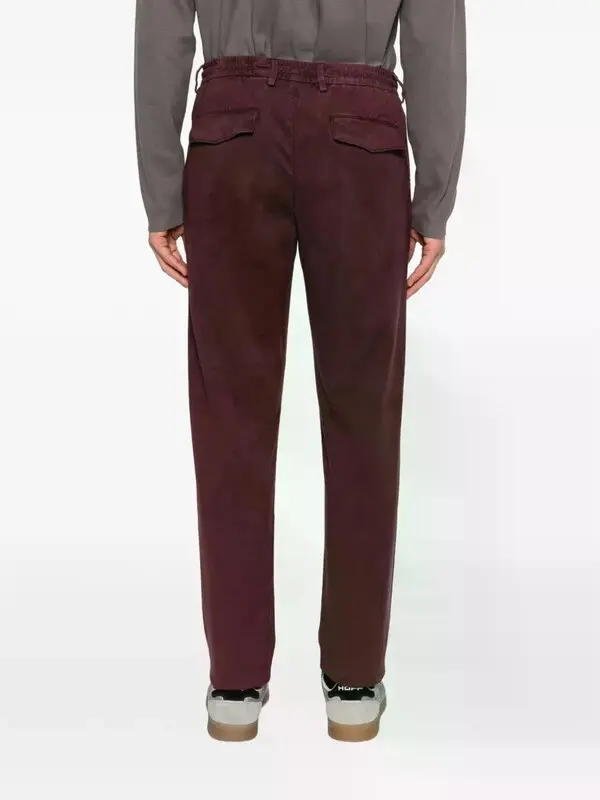 Eleventy Drawstring Pleated Trousers - Purple