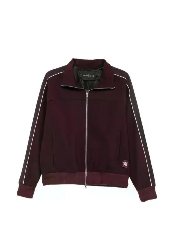 LOW BRAND Side-stripe Zip-up Jacket - Red