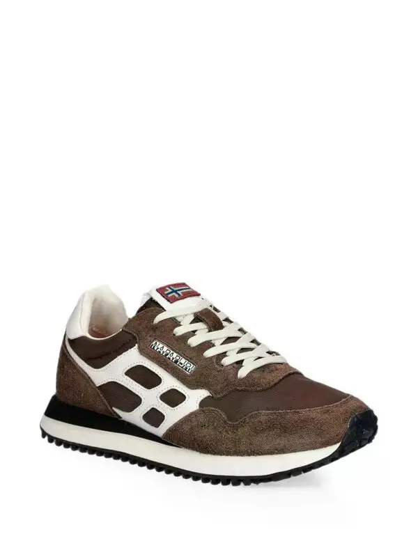 NAPAPIJRI Logo-patch Suede-panelled Sneakers