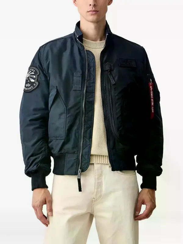 Alpha Industries Logo-patch Bomber Jacket
