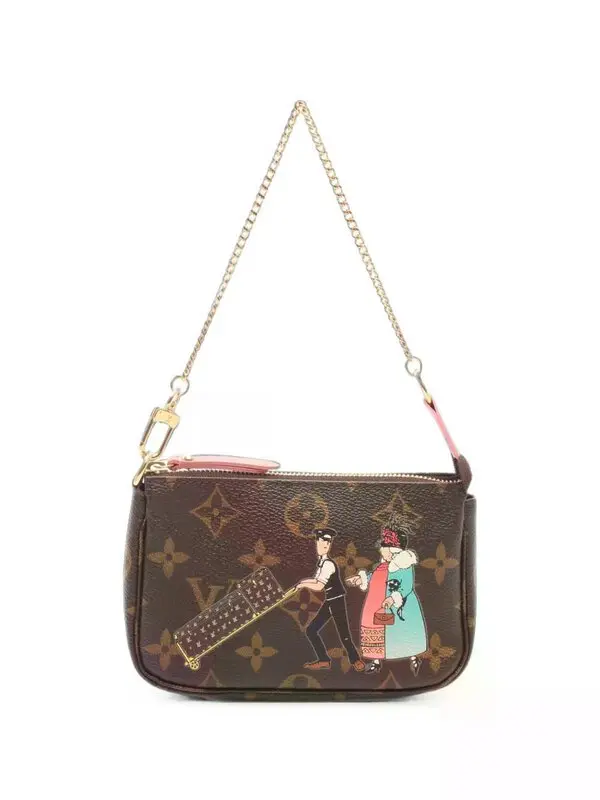 LOUIS VUITTON 2011 Monogram Borderline Pochette Shoulder Bag