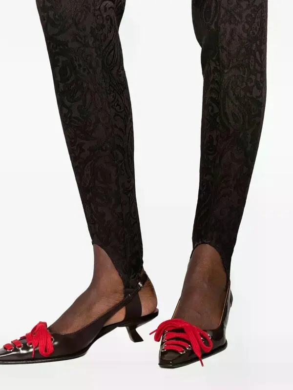 ALEMAIS Adeline Paisley-jacquard Stirrup Trousers
