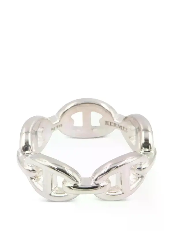 Hermès 2020s Enchene Pm Ring - Silver