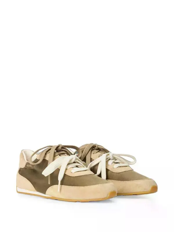 STUART WEITZMAN Bond Ruche Double-lacing Sneakers