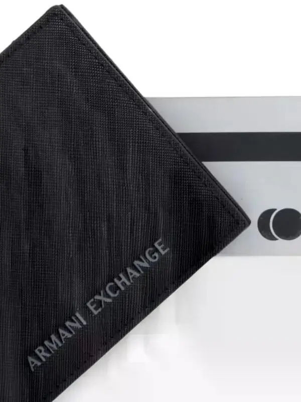 Armani Exchange Logo-print Bi-fold Wallet