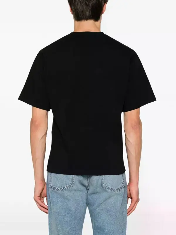 Saint Laurent Cassandre-embroidered T-shirt