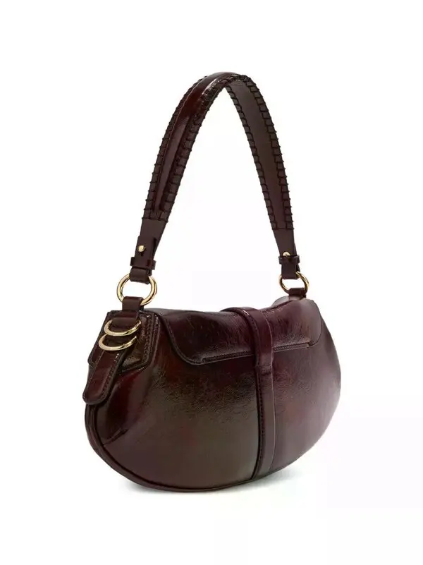 GANNI B-kat Deep-shine Shoulder Bag - Red