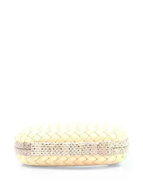 Bottega Veneta Box Knot Intrecciato Satin Small Clutch Bag
