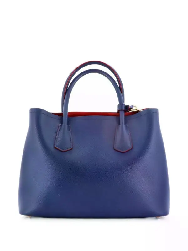 Prada Cuir Double Saffiano Leather Medium Tote Bag