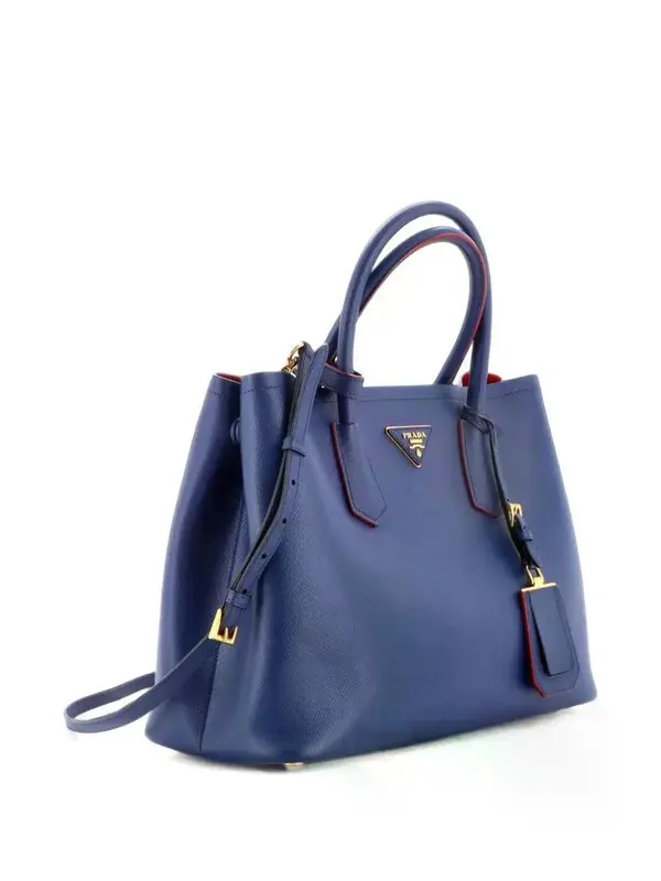 Prada Cuir Double Saffiano Leather Medium Tote Bag