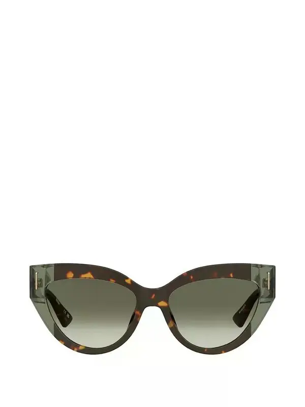 Moschino Tortoiseshell-effect Cat-eye Frame Sunglasses - Brown