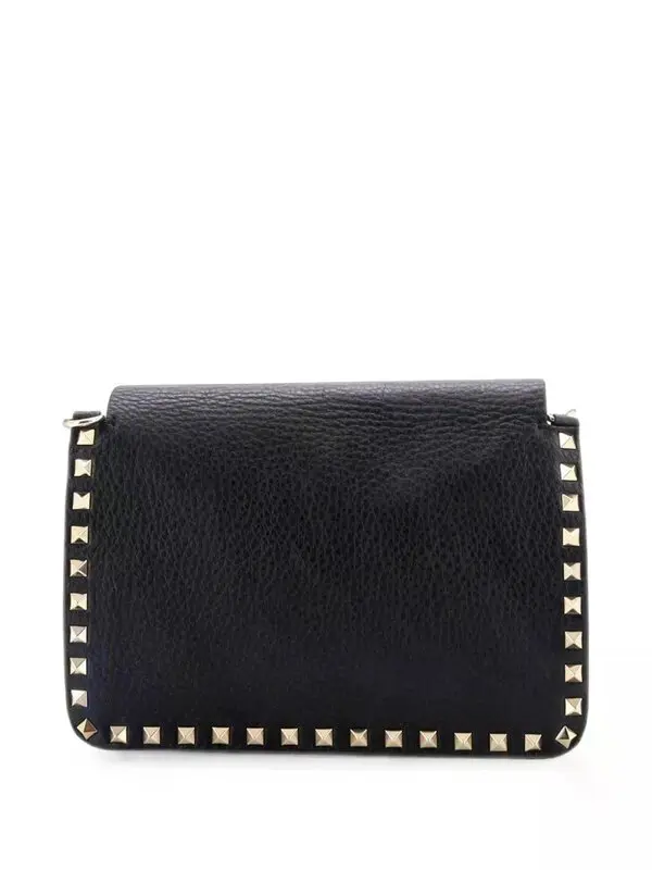Valentino Garavani Rockstud Front Handle Flap Bag Leather Small Crossbody Bag