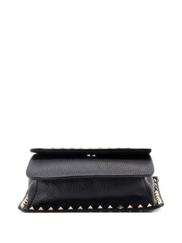 Valentino Garavani Rockstud Front Handle Flap Bag Leather Small Crossbody Bag